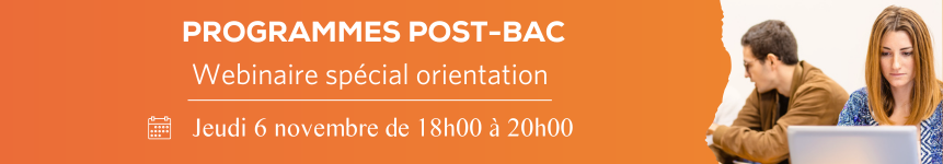 Rejoins-nous pour un webinaire spécial orientation post-bac
